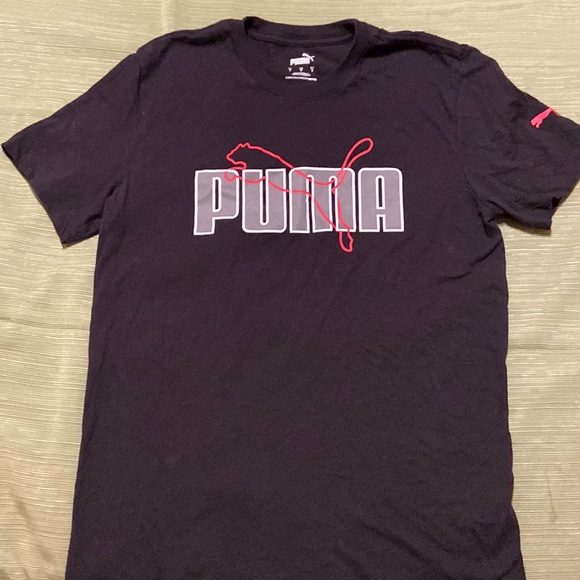 Puma | Shirts | Mens Black Puma Tee Sizesmall | Poshmark